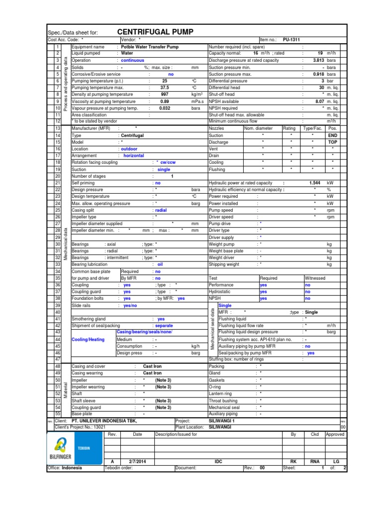 Centrifugal Pump | PDF | Pump | Bearing (Mechanical)