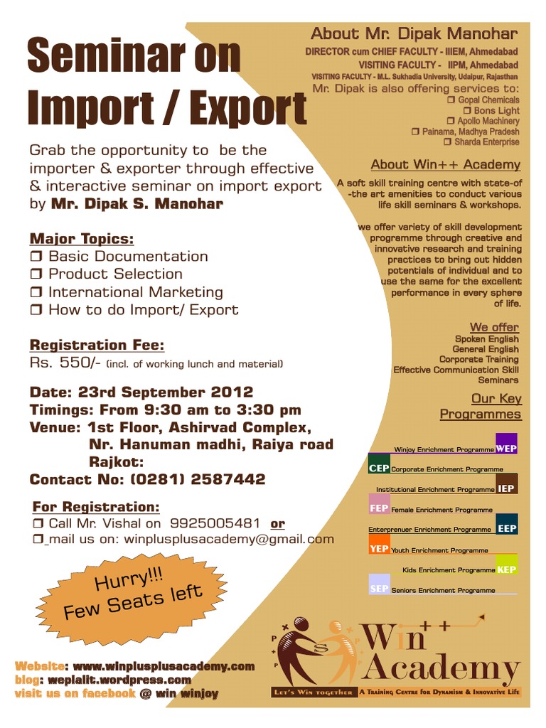 Import Export Poster | PDF