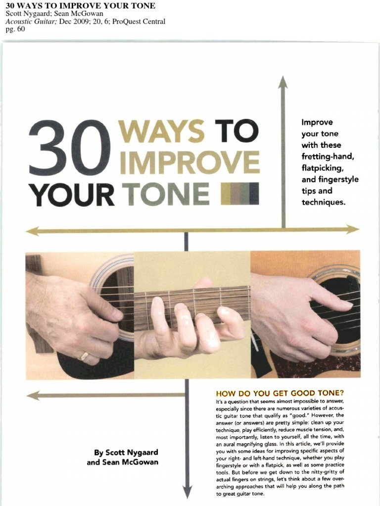 30 Ways To Improve Your Tone | PDF