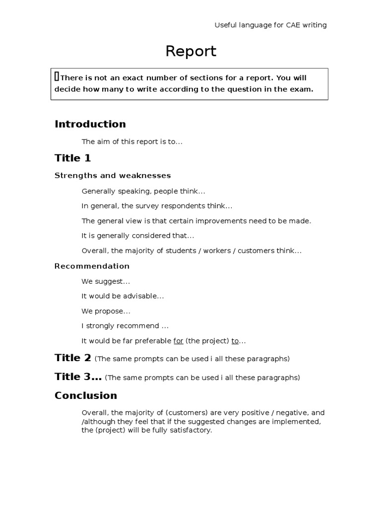 CAE - Report - Useful Language | PDF | Cognition | Behavior Modification