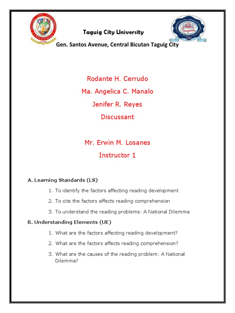 Factors Affecting Reading Development | PDF