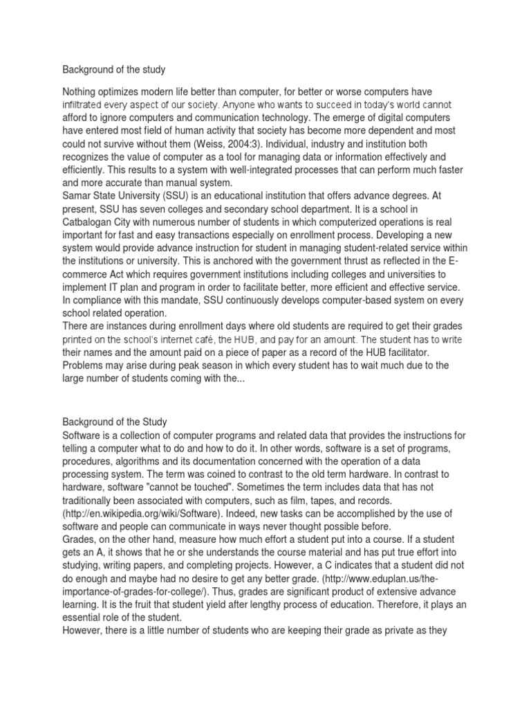 Development of a Web-Based Student Grading System for Samar State ...