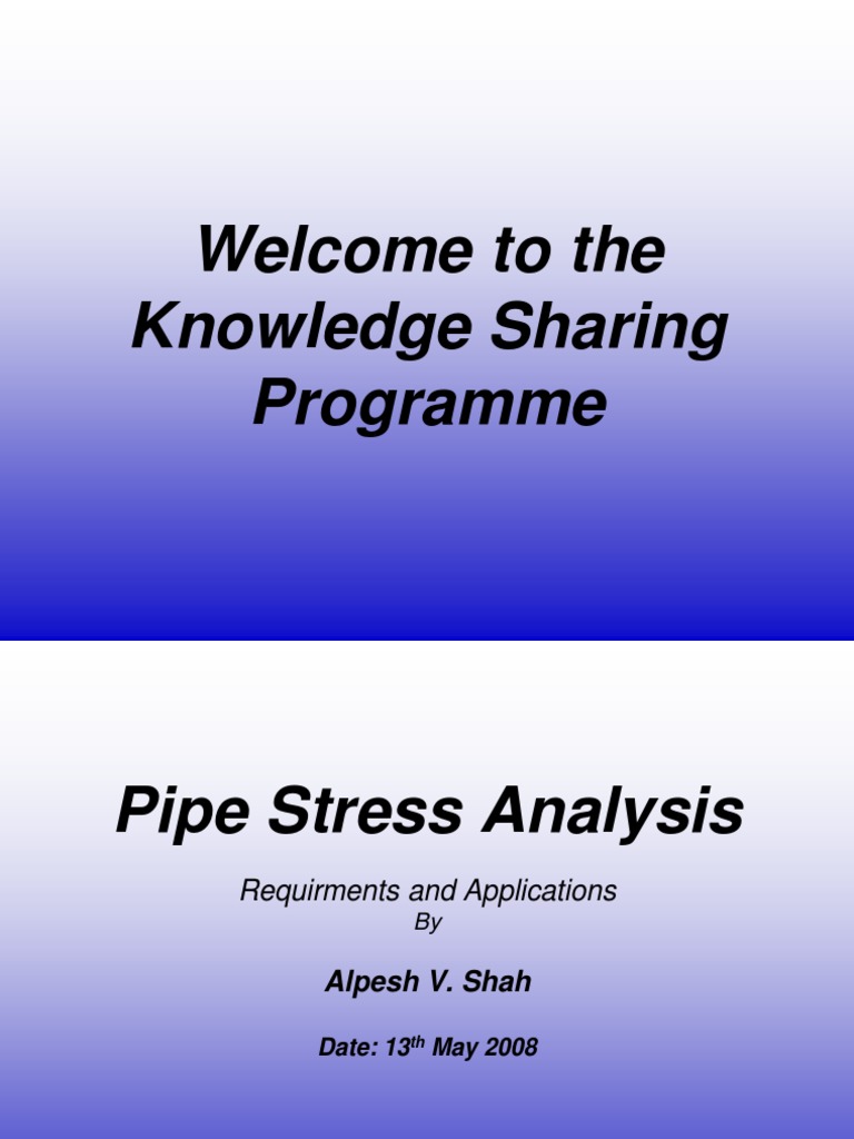 Pipe Stress Analysis | PDF | Stress–Strain Analysis | Yield (Engineering)