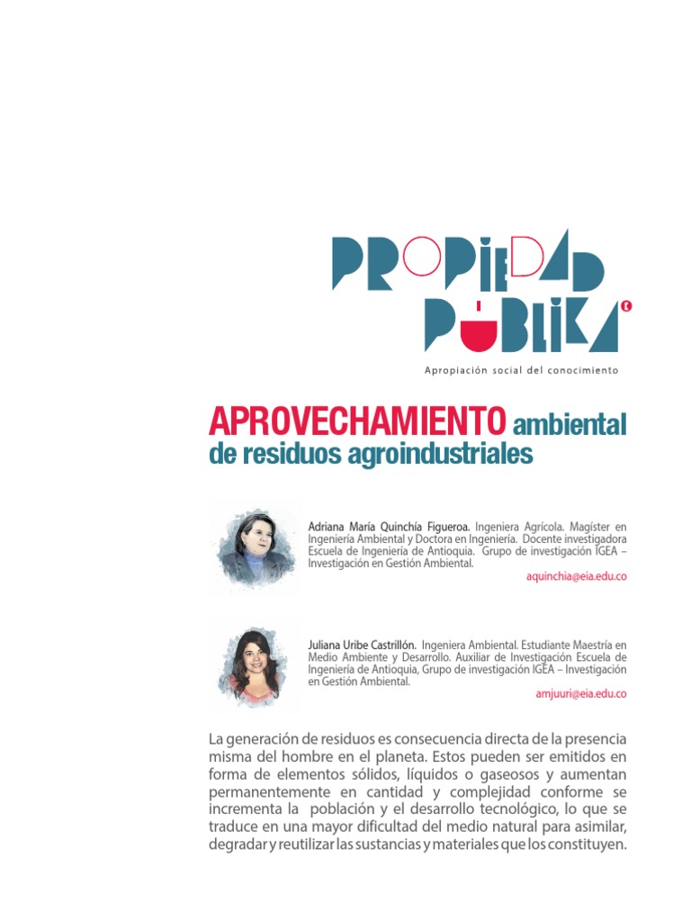 APROVECHAMIENTO Ambiental de Residuos Agroindustriales | PDF | Agua | Residuos