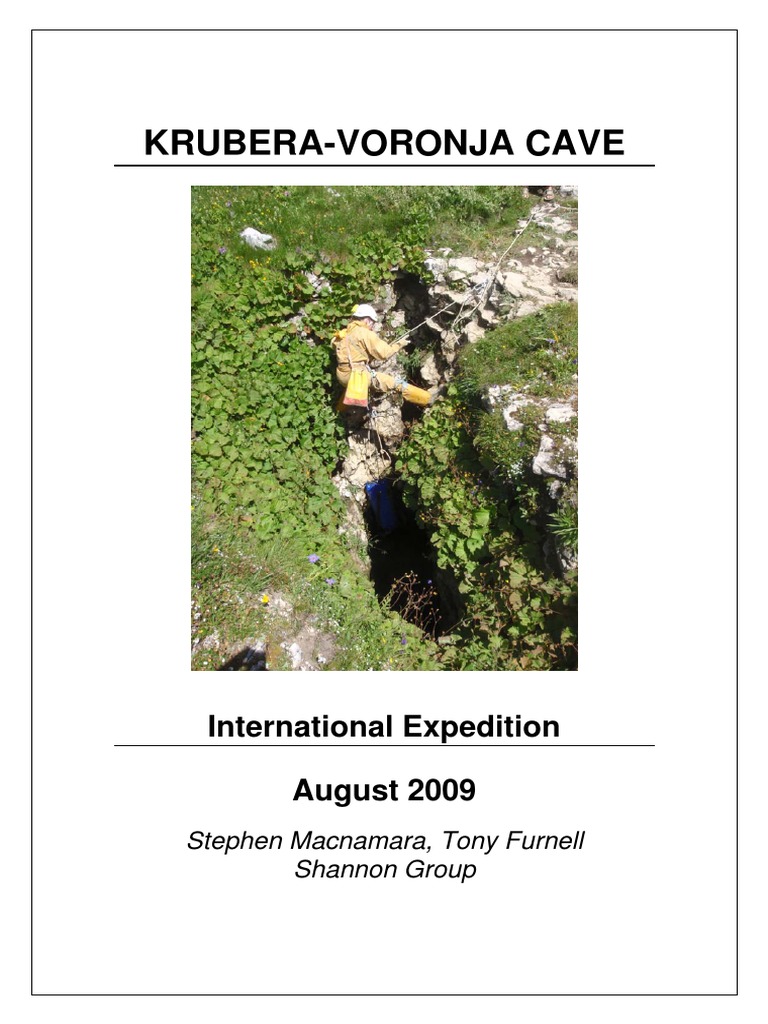 Krubera Cave Diagram