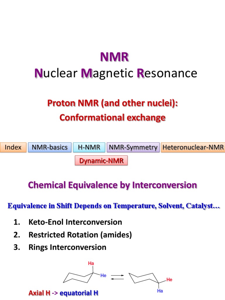 NMR N M R: Uclear Agnetic Esonance | PDF | Proton Nuclear Magnetic Resonance | Nuclear Magnetic ...