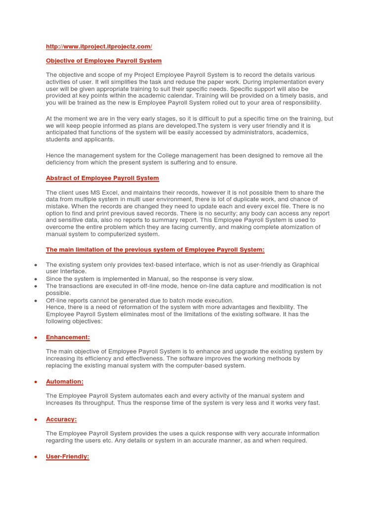 Employee Payroll System | PDF | Input/Output | Databases