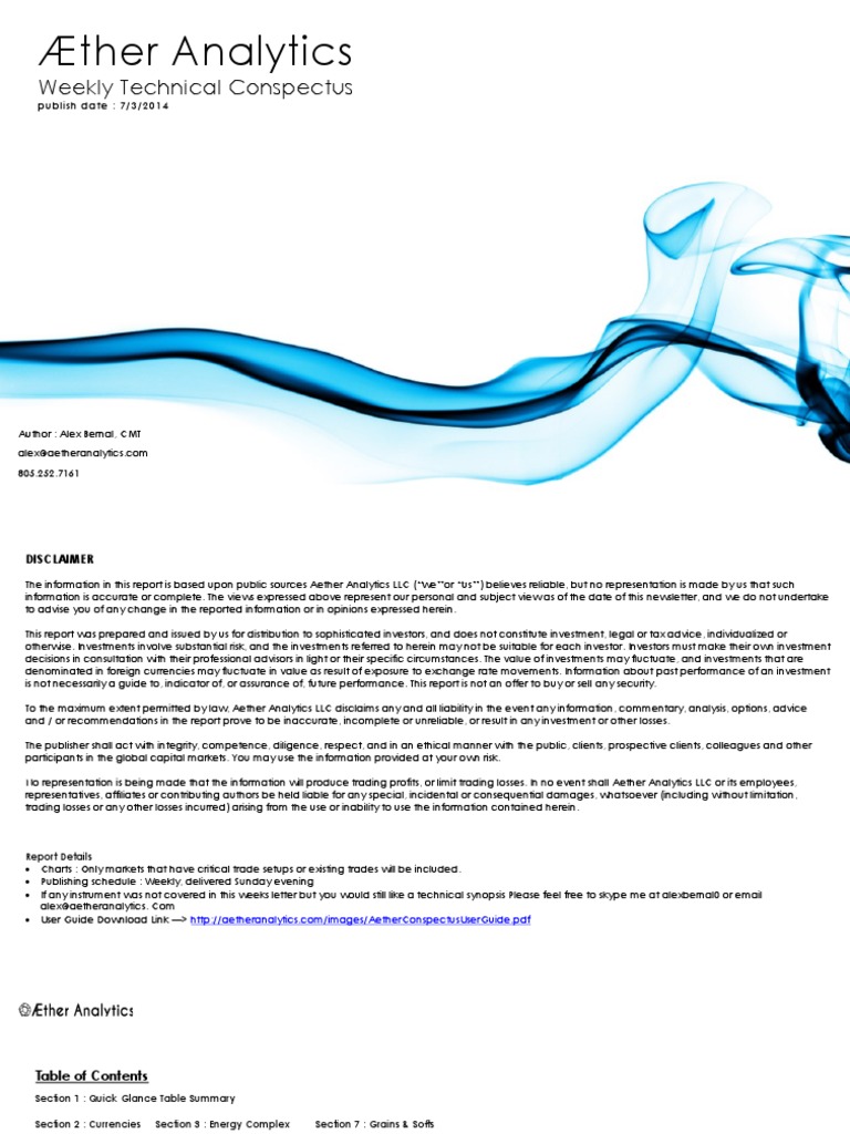 Weekly Technical Analysis Report | PDF | Futures Contract | Foreign ...