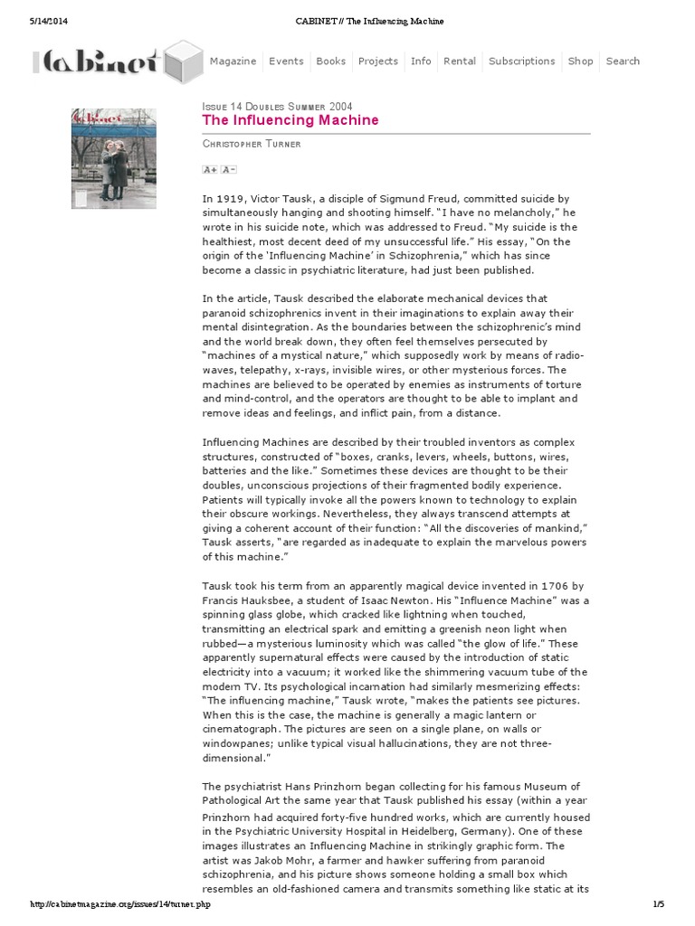 The Influencing Machine: Magazine Events Books Projects Info Rental ...