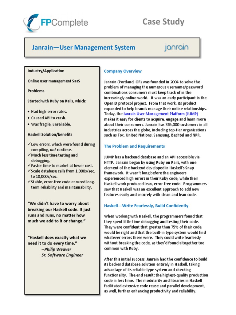 Janrain Case Study | PDF | Application Programming Interface ...