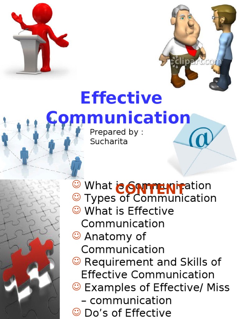 Effective Communication: Prepared By: Sucharita | PDF | Communication ...