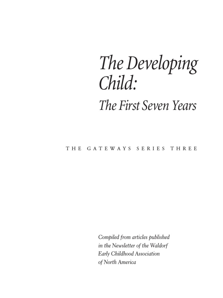 The Developing Child - The First Seven Years - Ebook | PDF | Imitation ...