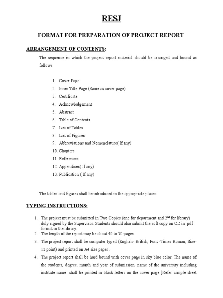 format-for-preparation-of-project-report-pdf-books
