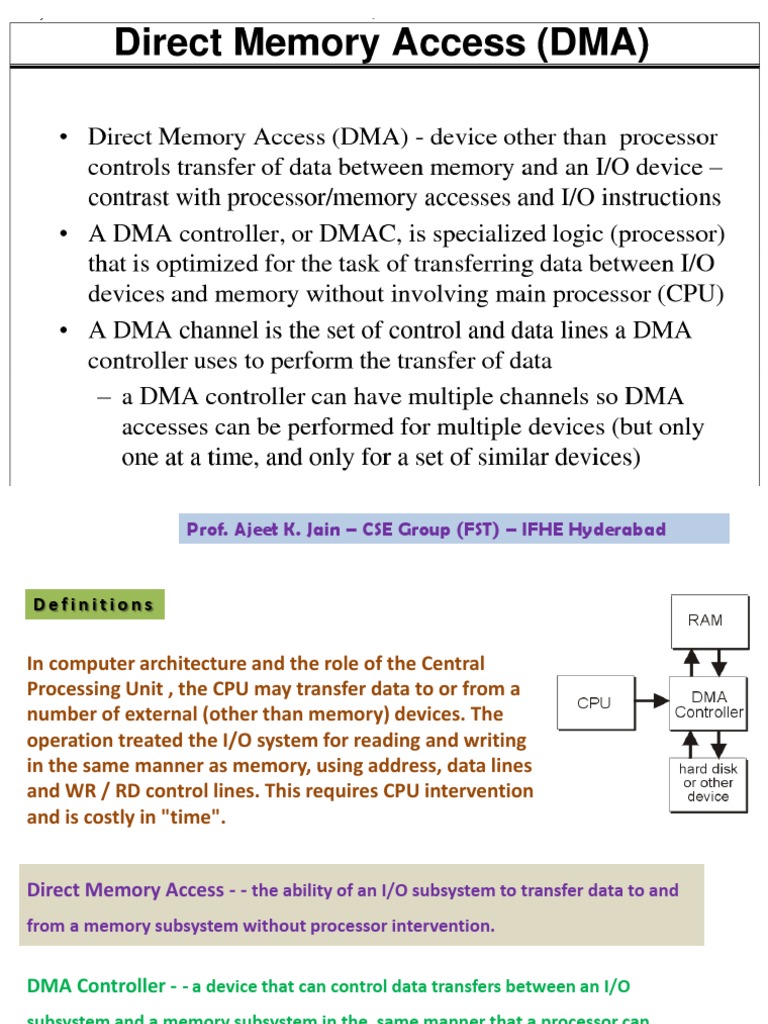 Prof. Ajeet K. Jain - CSE Group (FST) - IFHE Hyderabad | PDF | Input/Output | Computer Data Storage