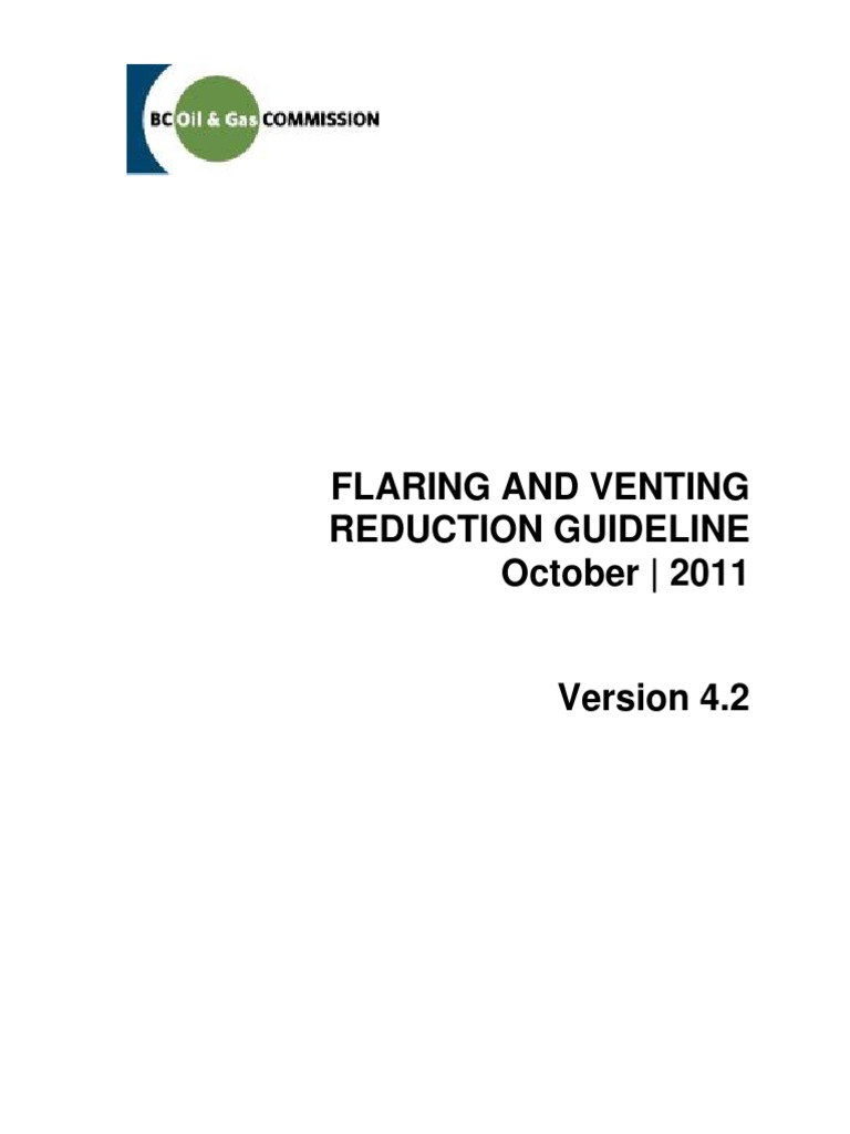 Flaring and Venting Reduction Guidelines | PDF | Natural Gas | Petroleum
