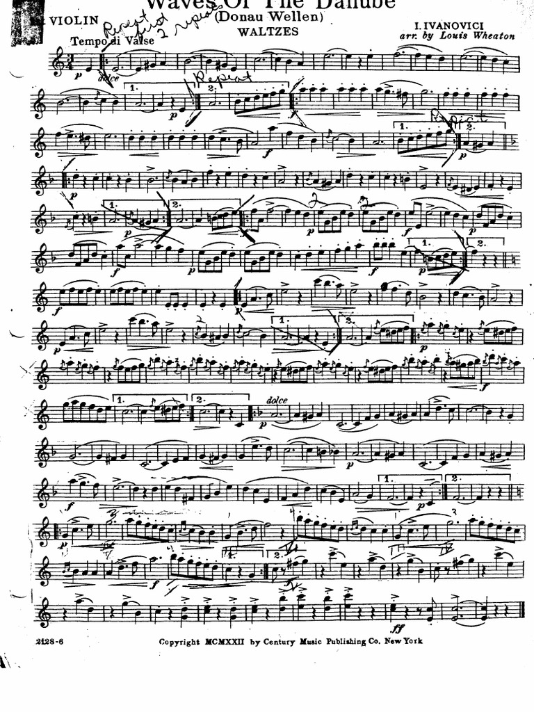 Ivanovici Waves of The Danube | PDF