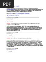 COBOL Scenario-Based Interview Q&A | PDF