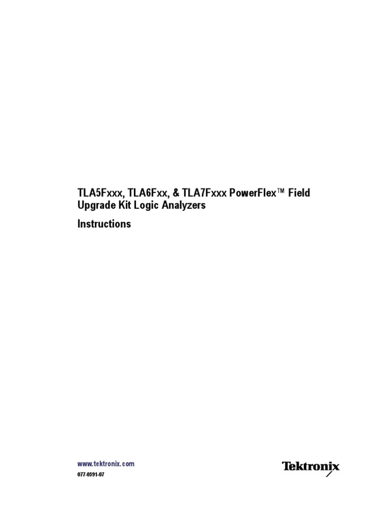 Tla5Fxxx, Tla6Fxx, & Tla7Fxxx Powerflex™ Field Upgrade Kit Logic ...