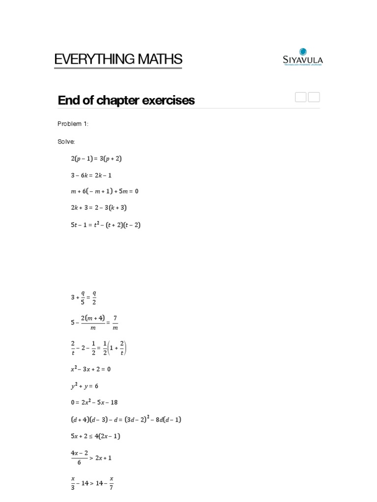 Year 10 - Algebra Test With ANS | PDF | Speed | Equations