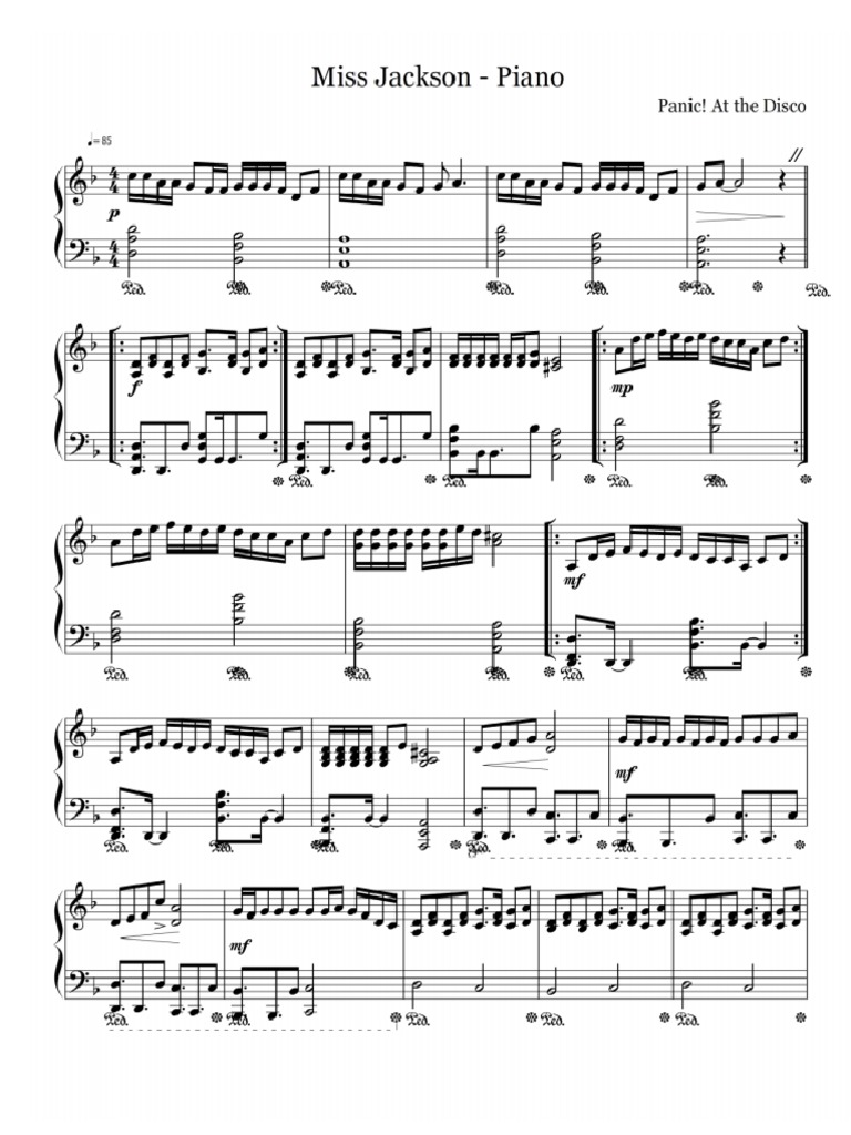 Miss Jackson Piano | PDF