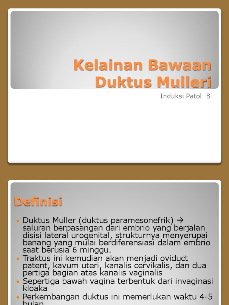 Kelainan Duktus Mulleri dan Diagnosanya | PDF