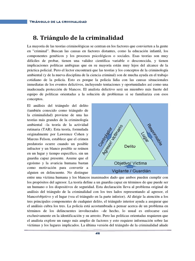 Triangulo de La Criminalidad | PDF | Delito | Criminología