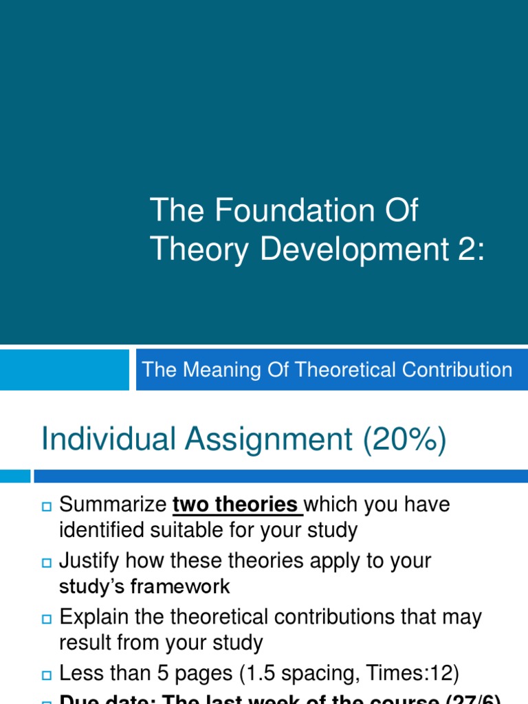 Understanding Theoretical Contributions | PDF | Theory | Empirical Research