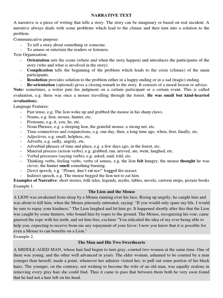 Narrative Text: Examples Of Narrative Teks PDF Cinderella, 46% OFF