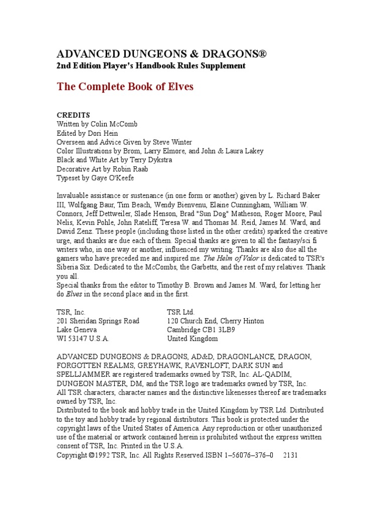 The Complete Book of Elves | PDF | Northumbrian Folkloric Beings | Elf ...