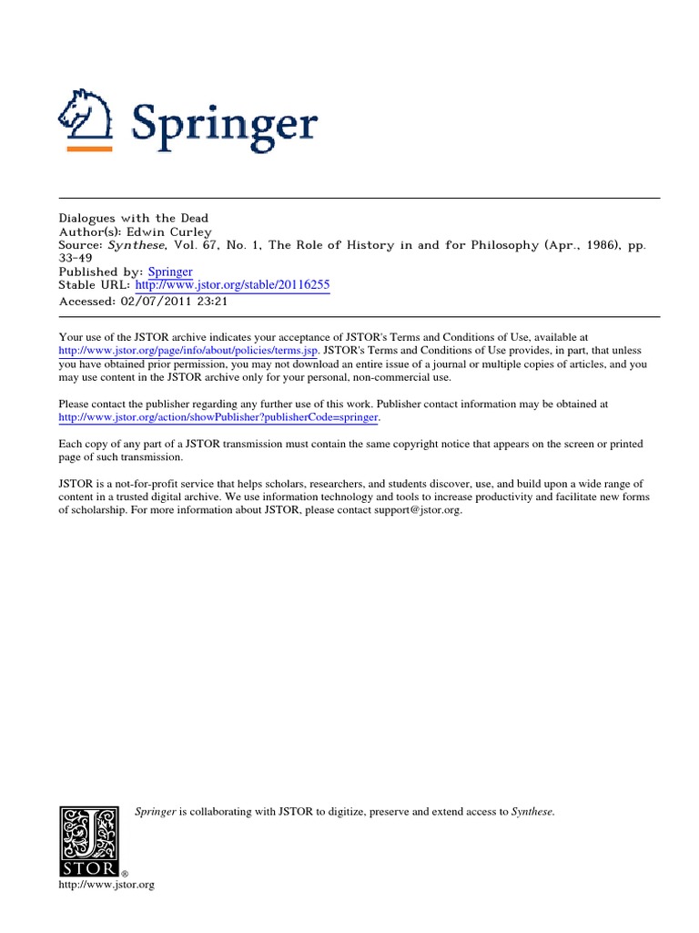 Springer: Springer Is Collaborating With JSTOR To Digitize, Preserve ...