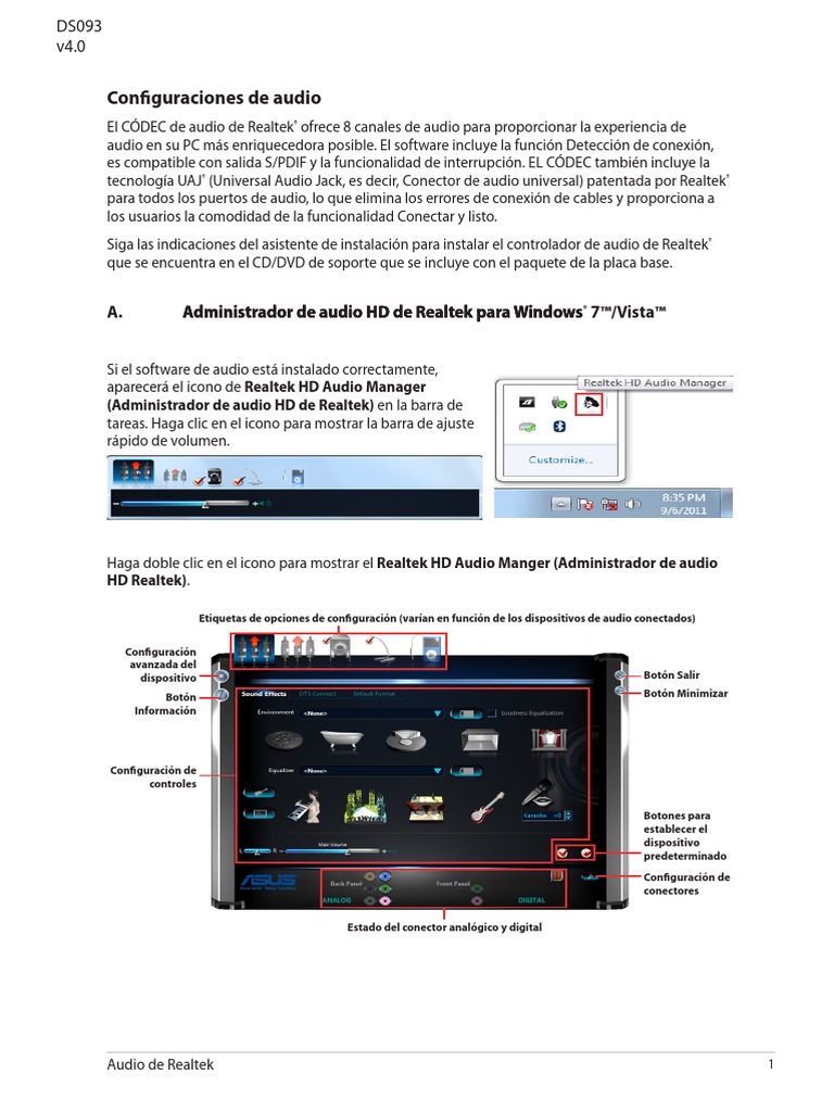 S Realtek Audio v4.0 DTS | Altavoz | Point And Click (Apuntar y hacer clic)