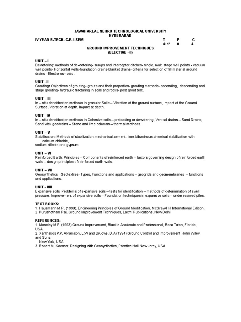 Syllabus 07 08 Ce IVy-Is Git | PDF | Technology & Engineering