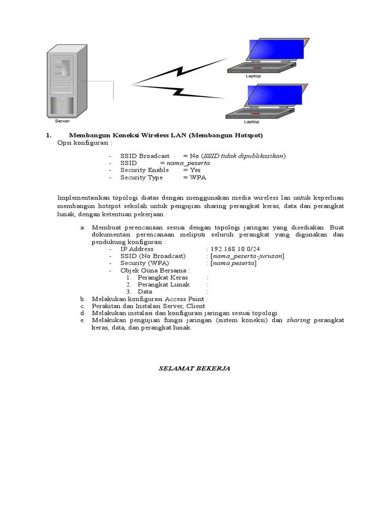 Contoh Soal Membangun Koneksi Wireless LAN | PDF | Teknologi & Rekayasa