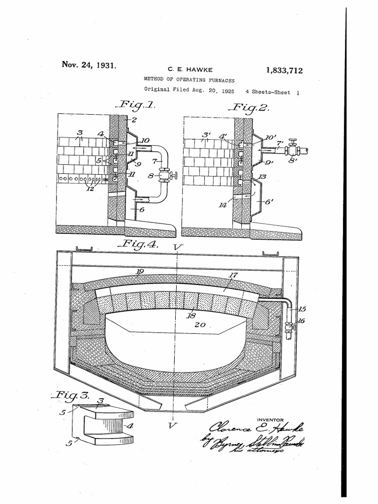 Hawke-1931-Method of Operating Furnaces | PDF | Electron | Chemistry