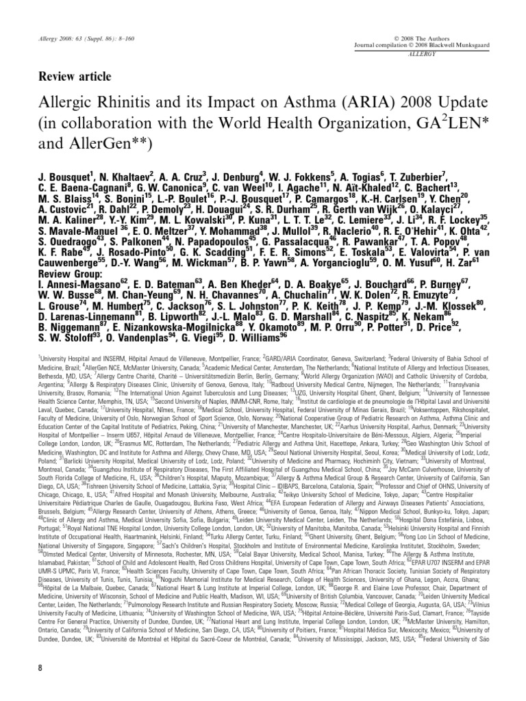 Aria | PDF | Allergy | Allergen