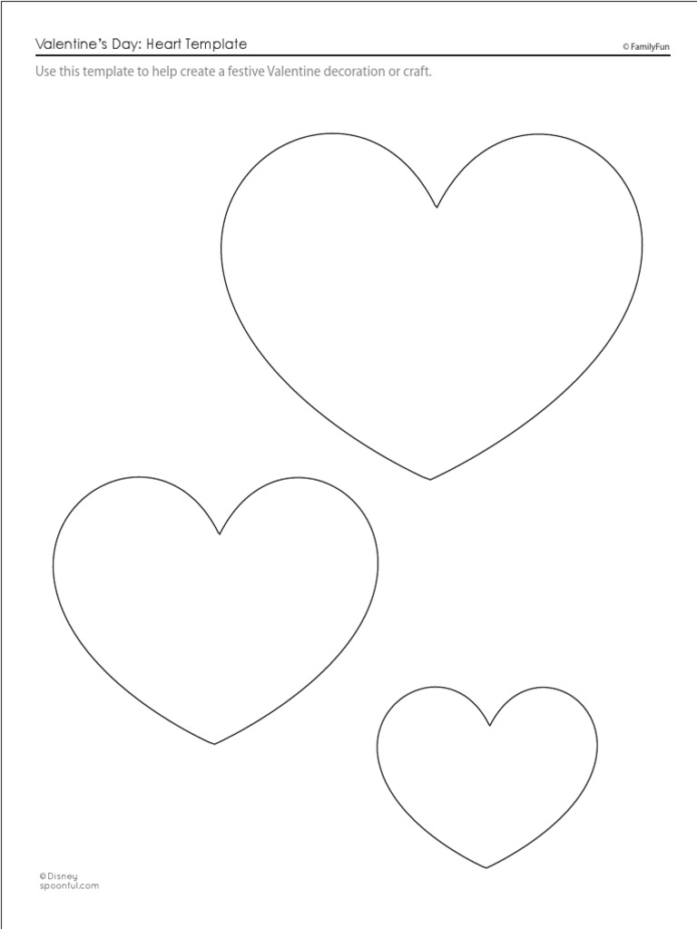 0606 Valentines Day Heart Template | PDF | Wellness