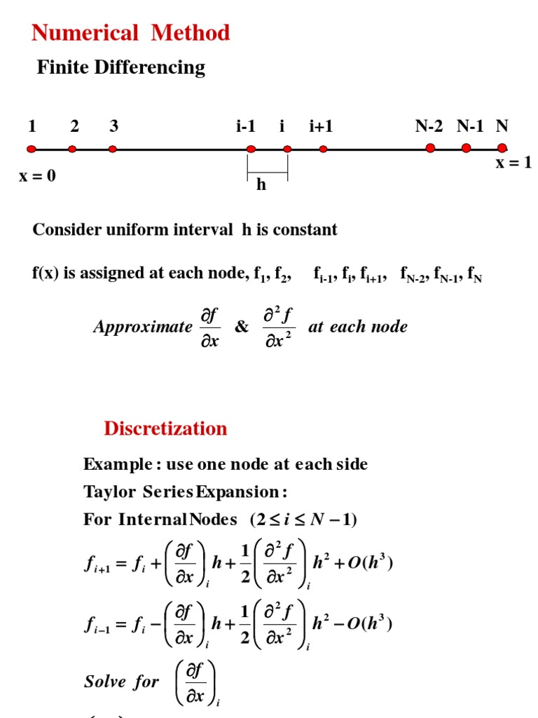 Numerical Method: Finite Differencing | PDF | Mathematical Concepts | Physics