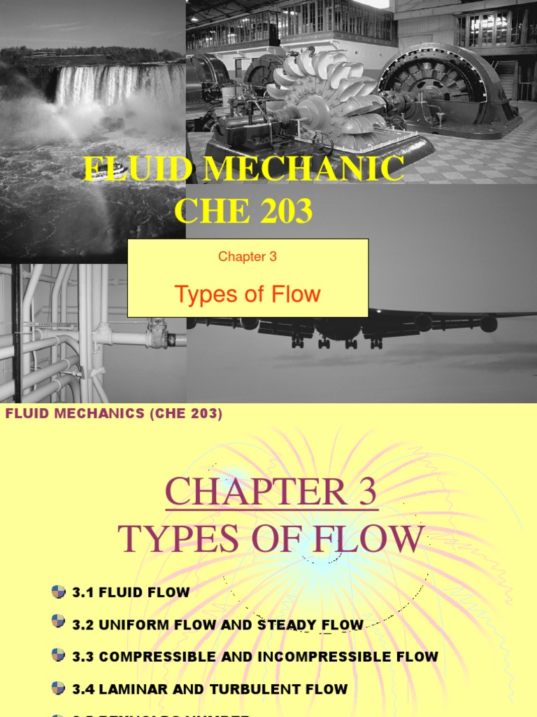 Chapter 3 Types of Flow | PDF | Fluid Dynamics | Reynolds Number