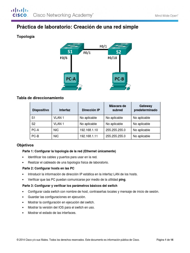 Building A Simple Network | PDF | Dirección IP | Protocolos de internet