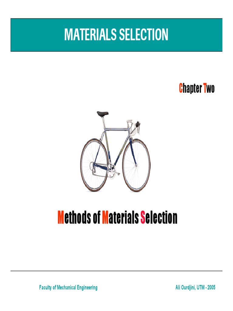 Materials Selection Methods 1 | Strength Of Materials | Analysis