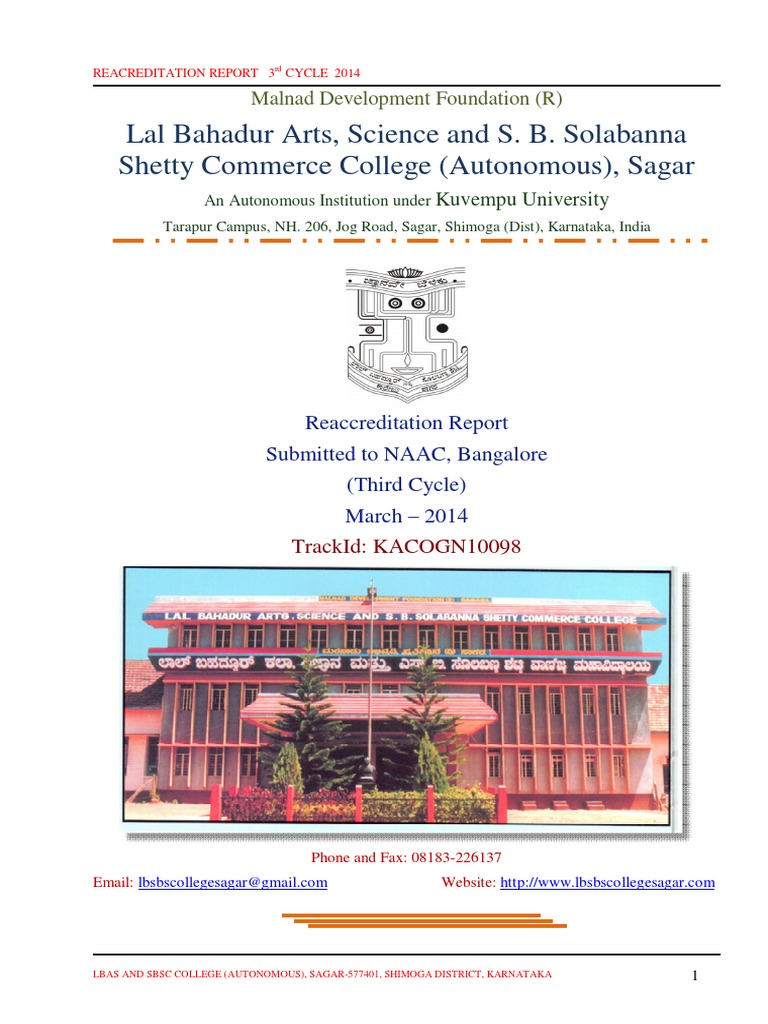 NAAC Report March 2014 | PDF | Curriculum | Academia