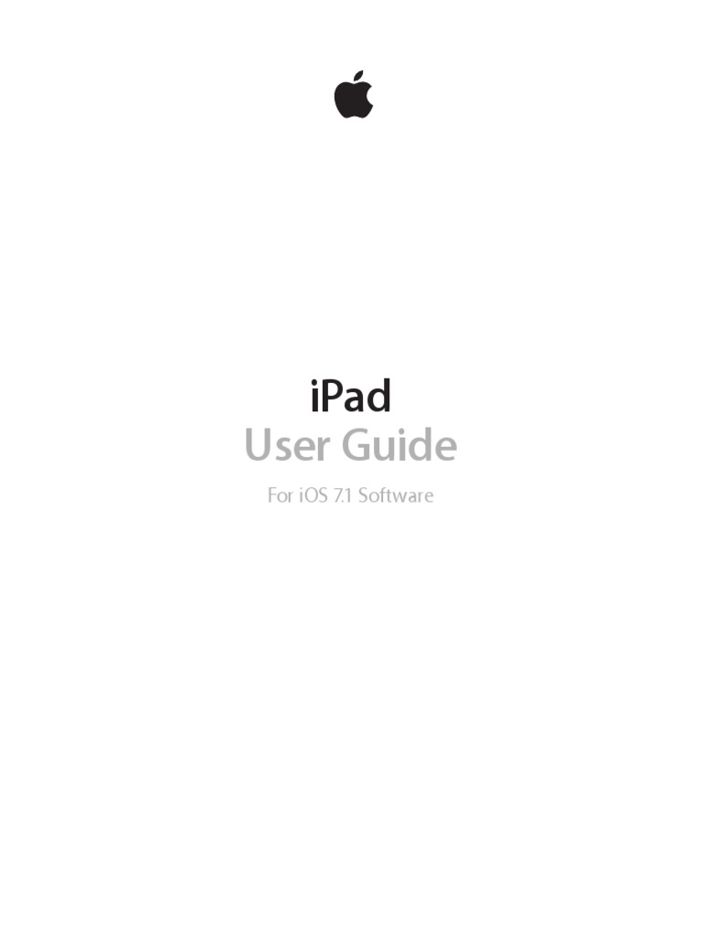 Ipad User Guide | PDF | I Cloud | I Pad