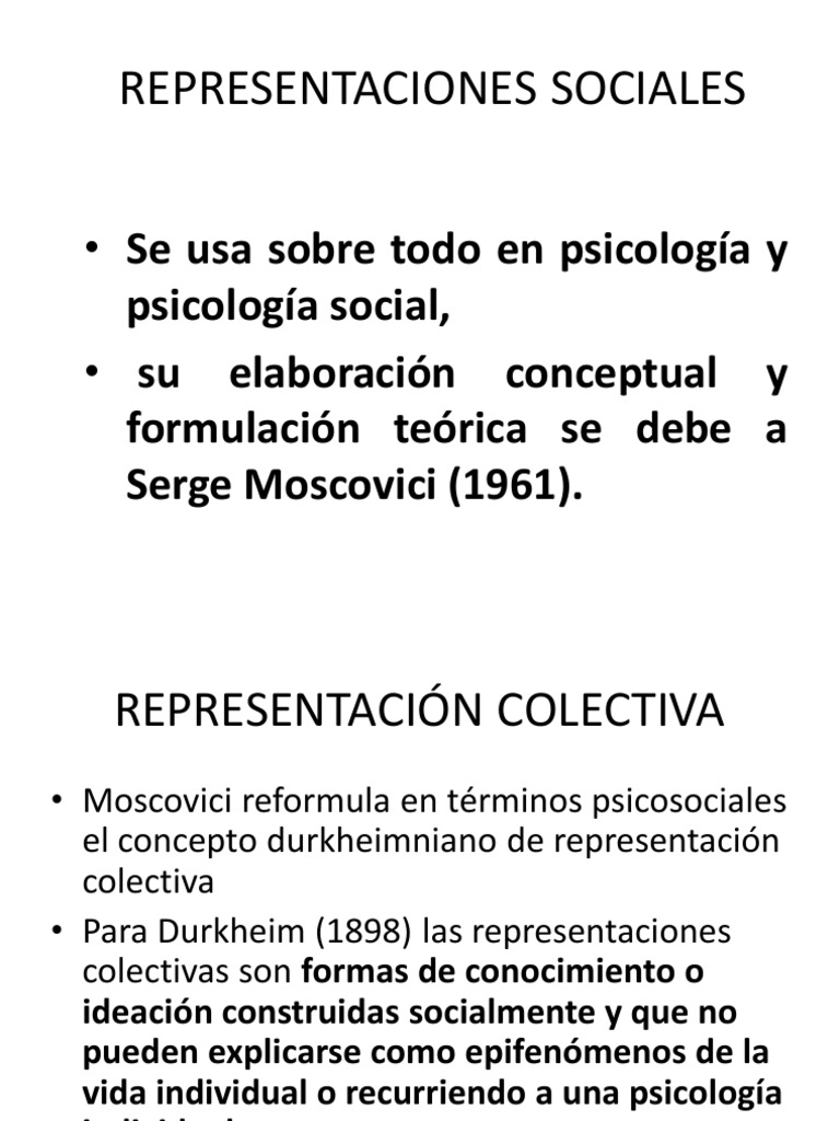 REPRESENTACIONES SOCIALES | Imagen | Sociedad