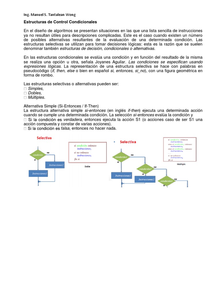 Estructuras De Control De Flujo En Programacion - slingo