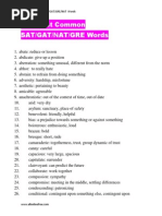 100 Most Common SAT Words | PDF | Sat | Vocabulary