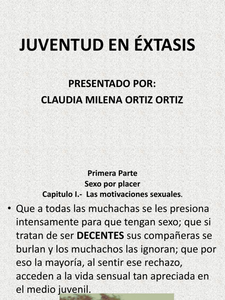 Juventud en Éxtasis | PDF | La sexualidad humana | Infección transmitida sexualmente