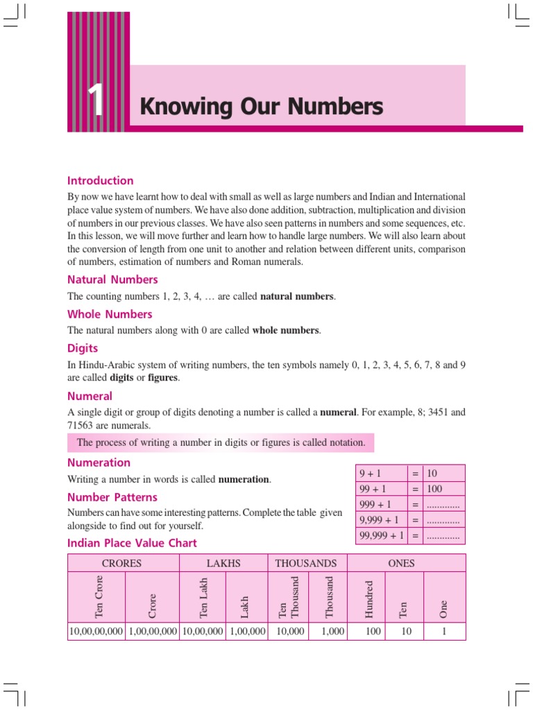 Chap-01 Maths 6 | PDF | Litre | Mathematical Notation