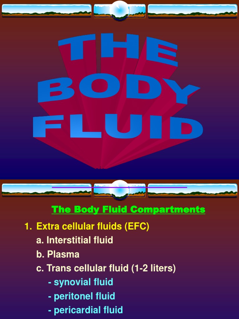 Body Fluids | PDF | Edema | Electrolyte