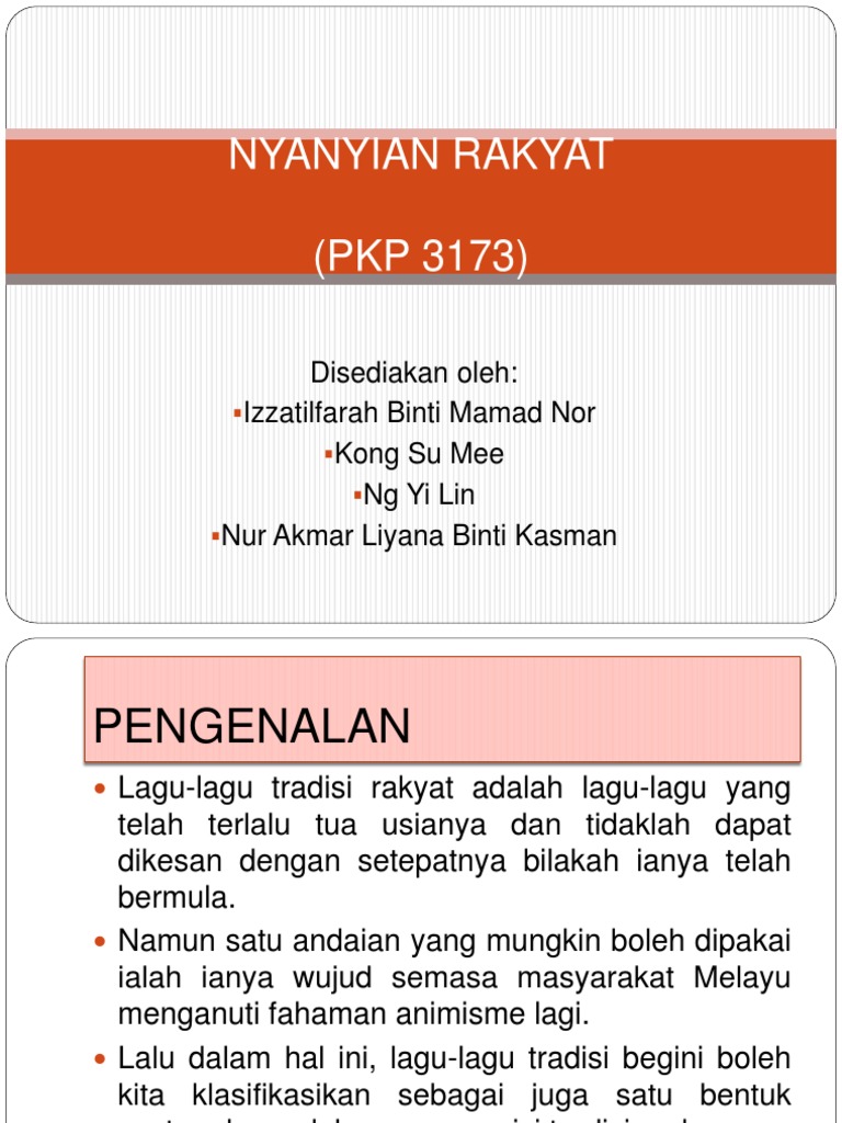 Nyanyian Rakyat | PDF