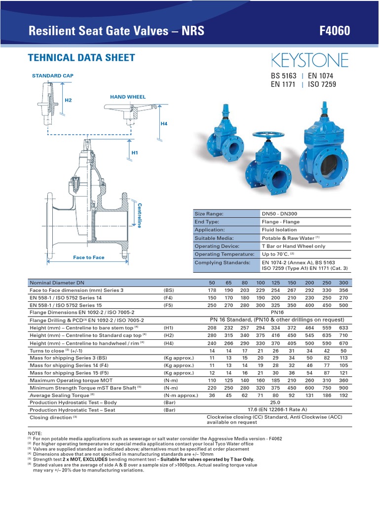 Keystone F4060 en | PDF | Steel | Valve